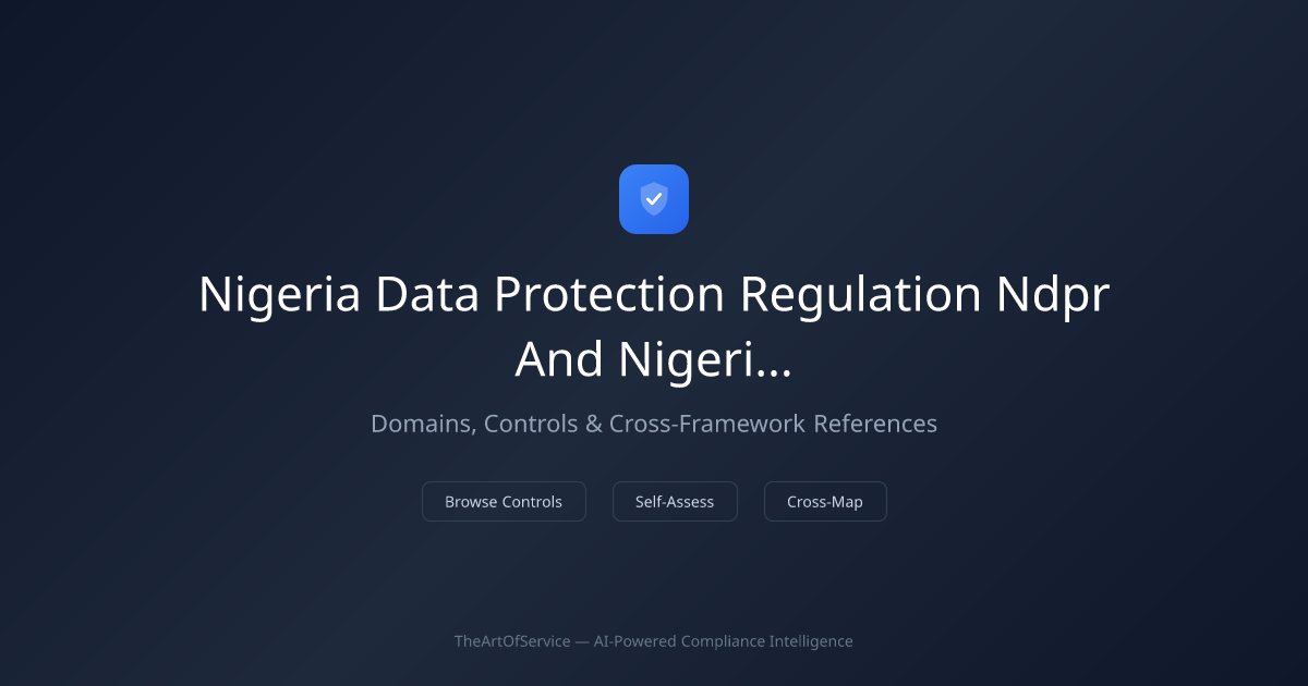 Nigeria Data Protection Regulation (NDPR) and Nigeria Data Protection ...